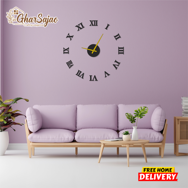 Wall Clocks with 12 inches needles(simple digits) – Ghar Sajao